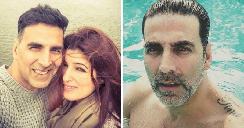 Akshay Kumar Tattoo On Neck