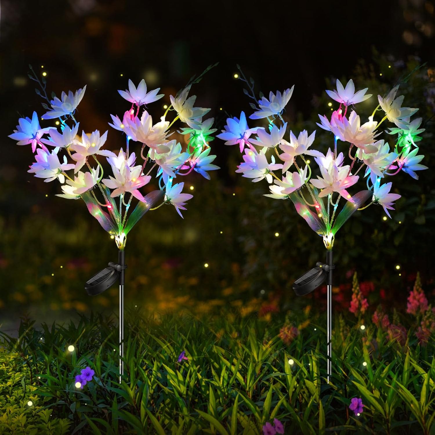 Where To Get Solar Flowers Neporal Solar Garden Lights With Glowing