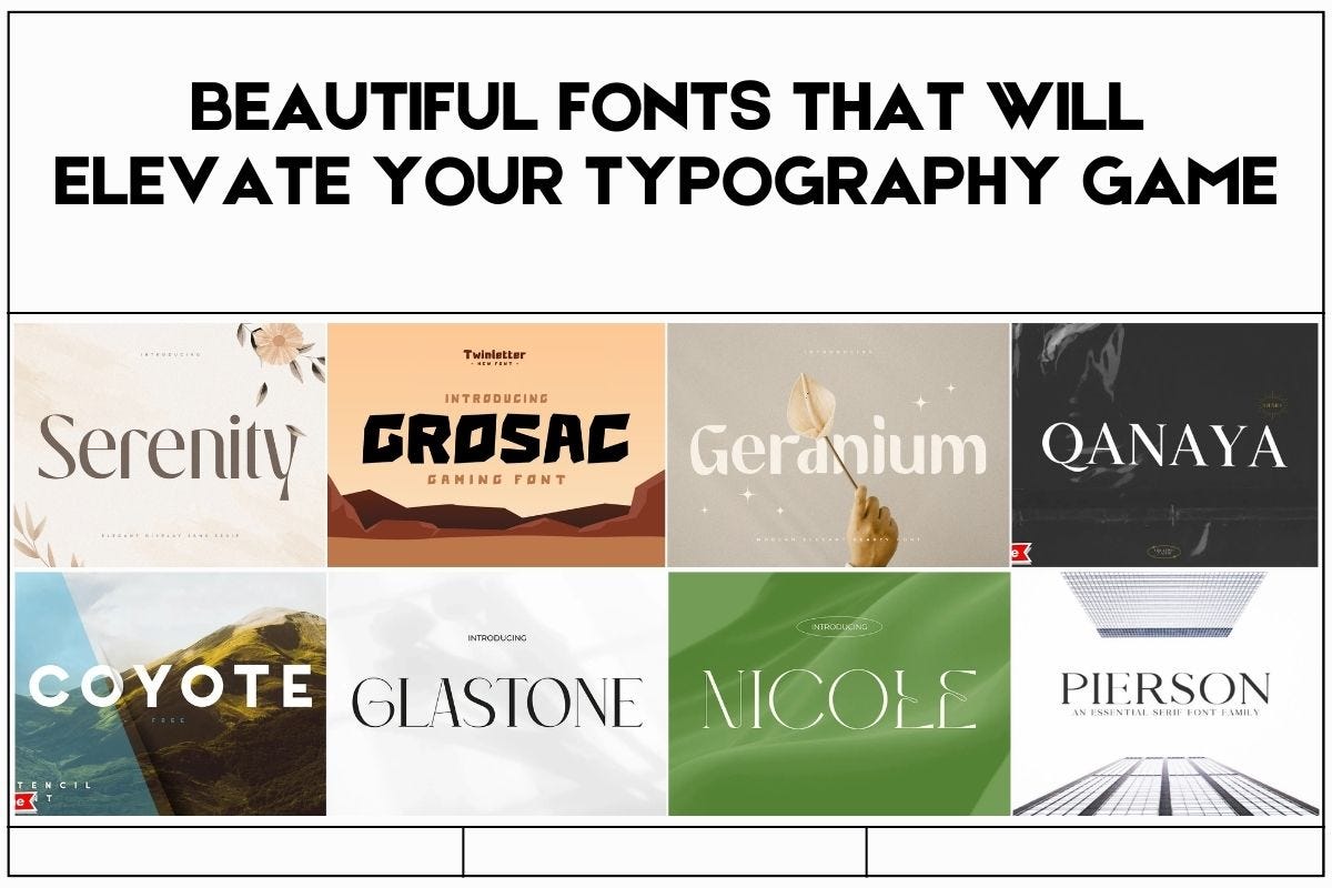 Most Beautiful Font 21 Best Selling Beautiful Fonts For £20!