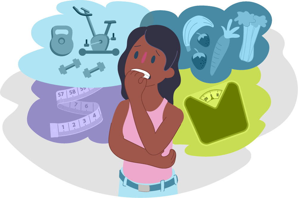 Negative Body Image Cartoon