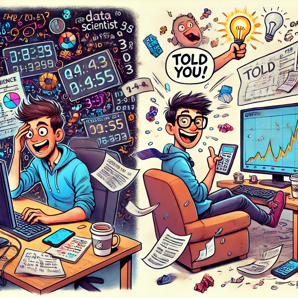 Analytical Person Cartoon