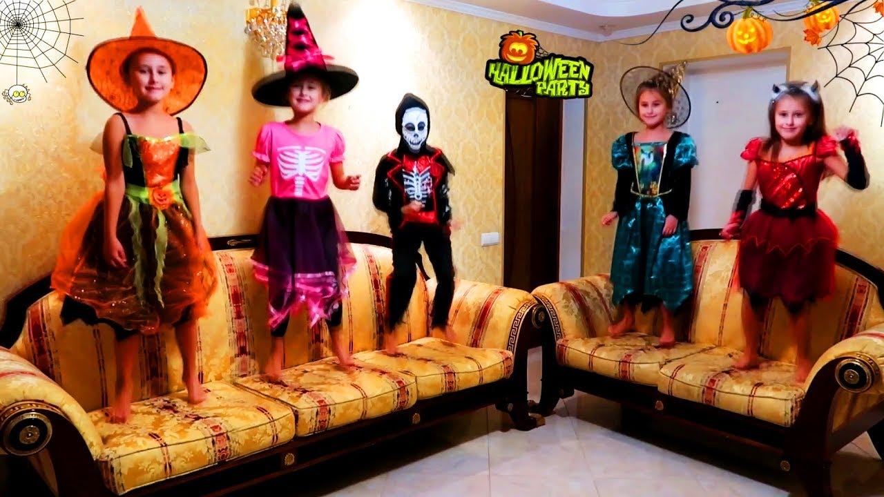 Five Little Oranges Jumping On The Bed