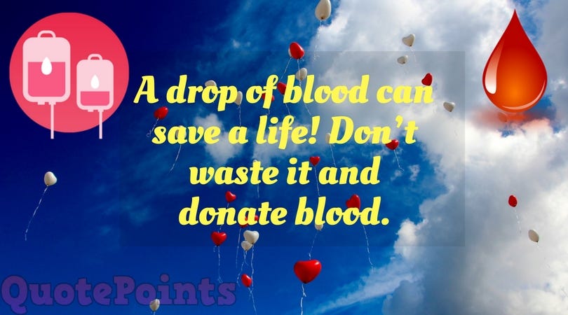 Blood Donation Quotes In English Famous Quotes About Donating Blood.