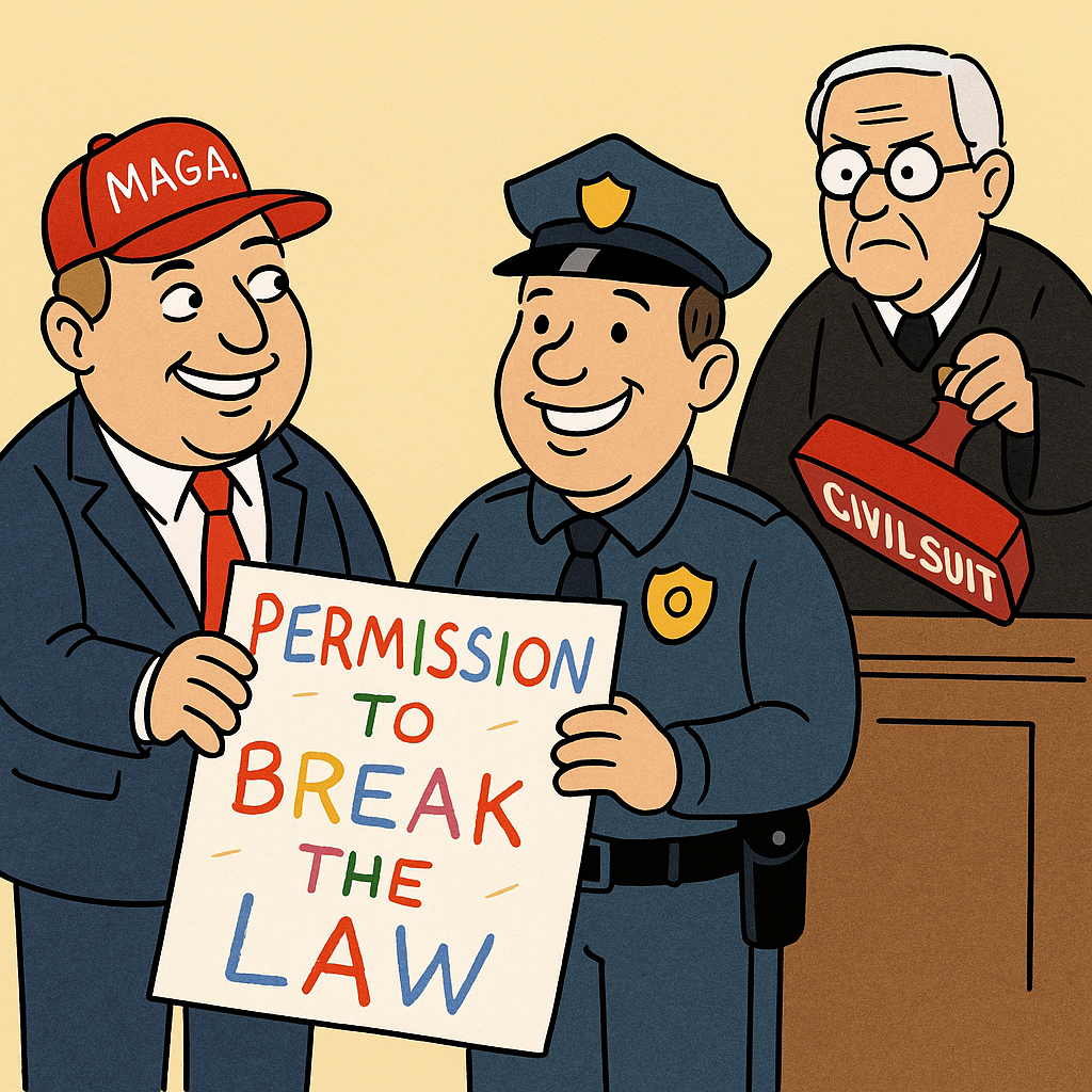 Fourth Amendment Search And Seizure Cartoon Scenario #7 U.S.
