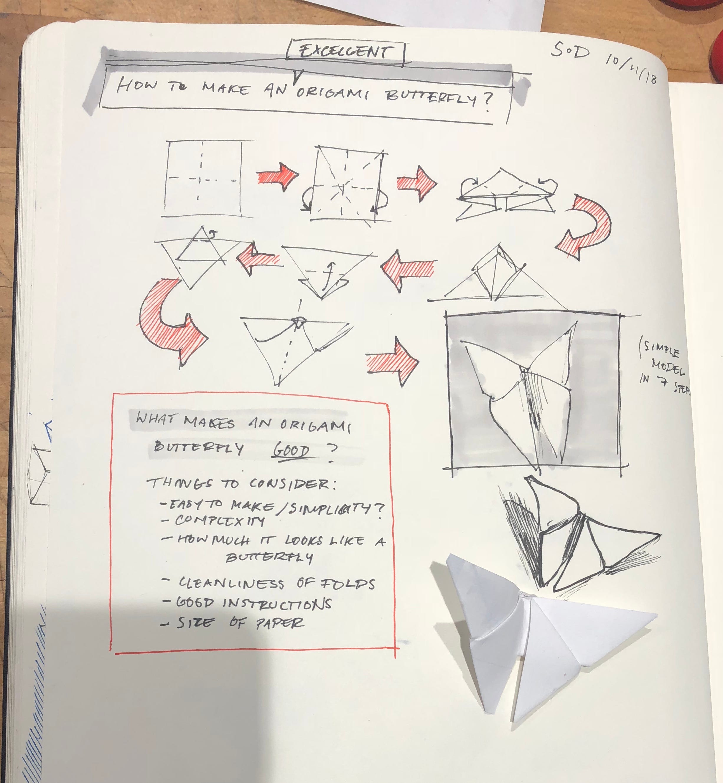 Origami Instructions Butterfly