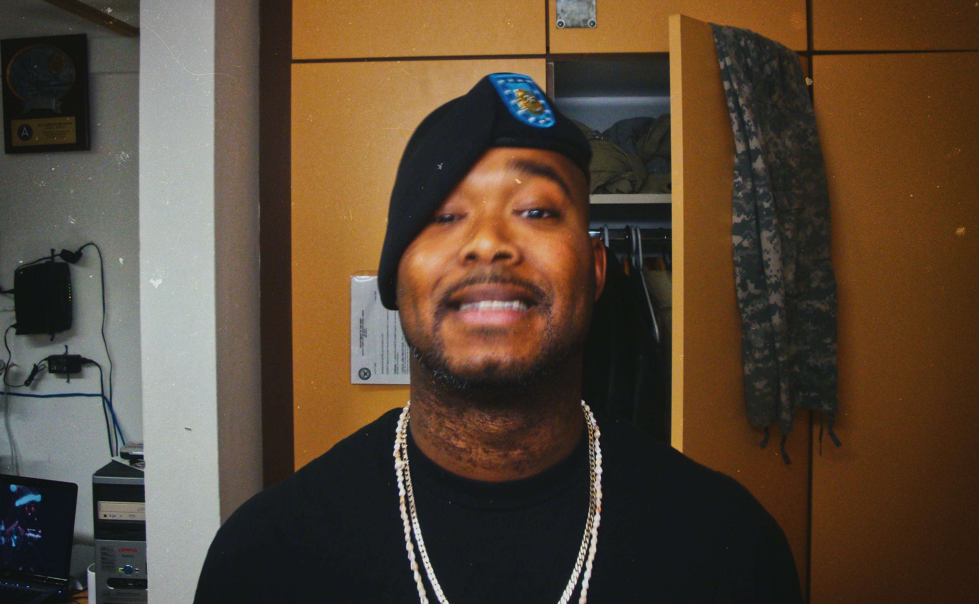 Black Men Beards Military