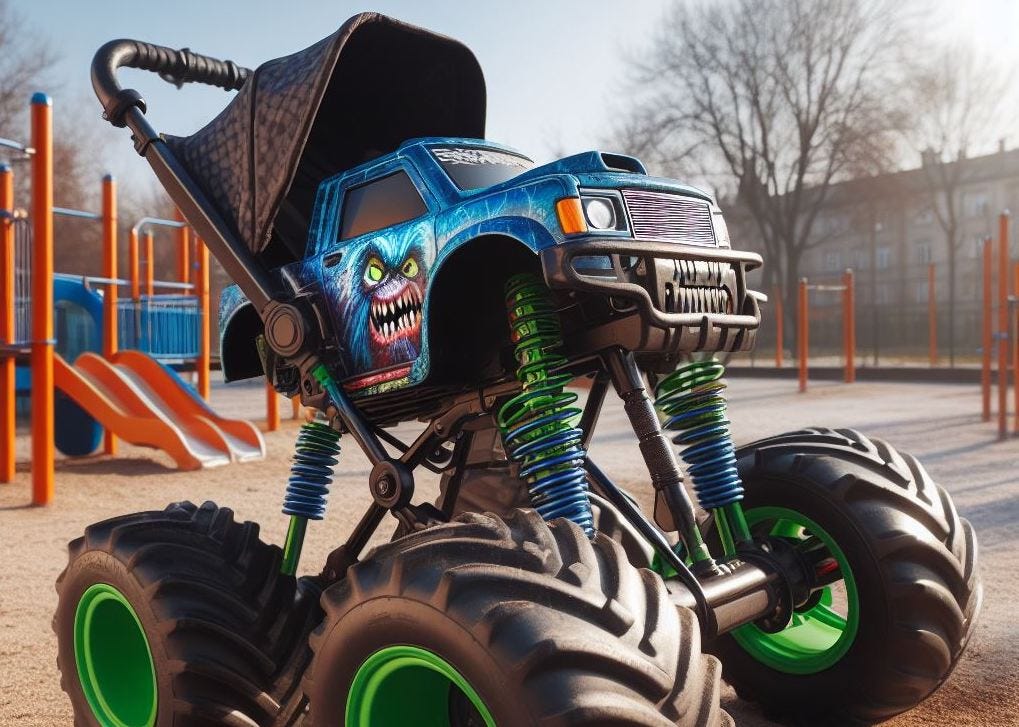 Monster Baby In Carriage New In | The Nursery Store