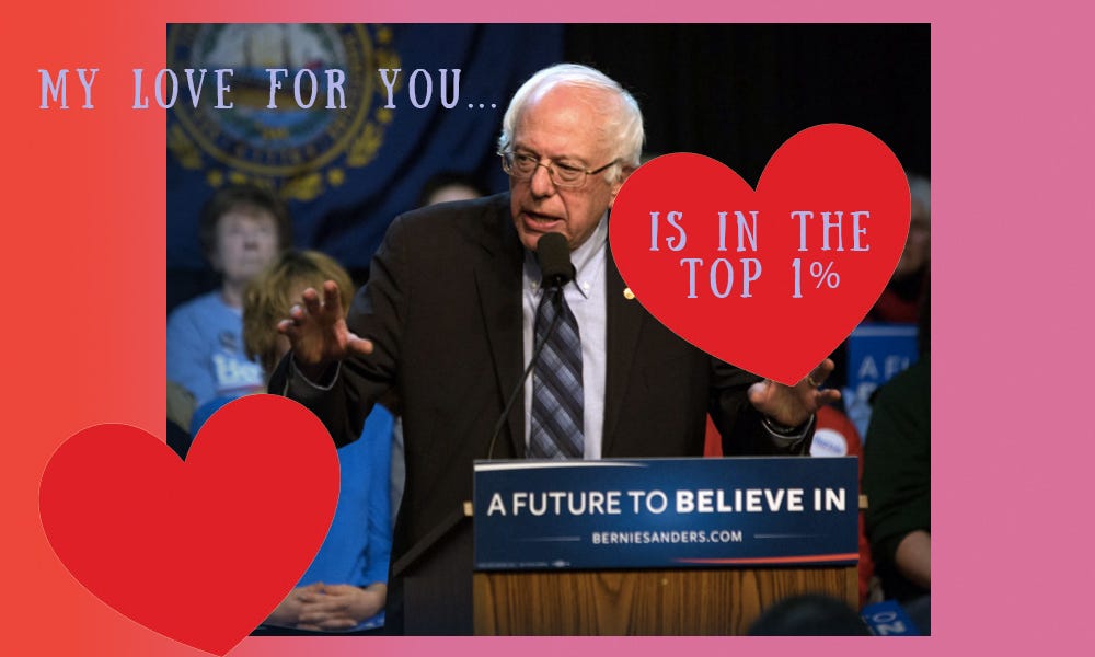 Bernie Valentines Memes Bernie Meme Valentine's Day Cards [Printable]