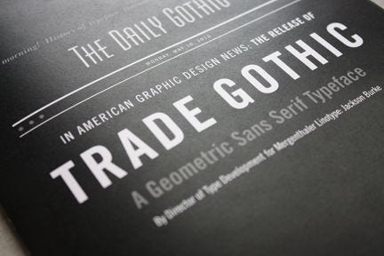 Trade Gothic Font Download