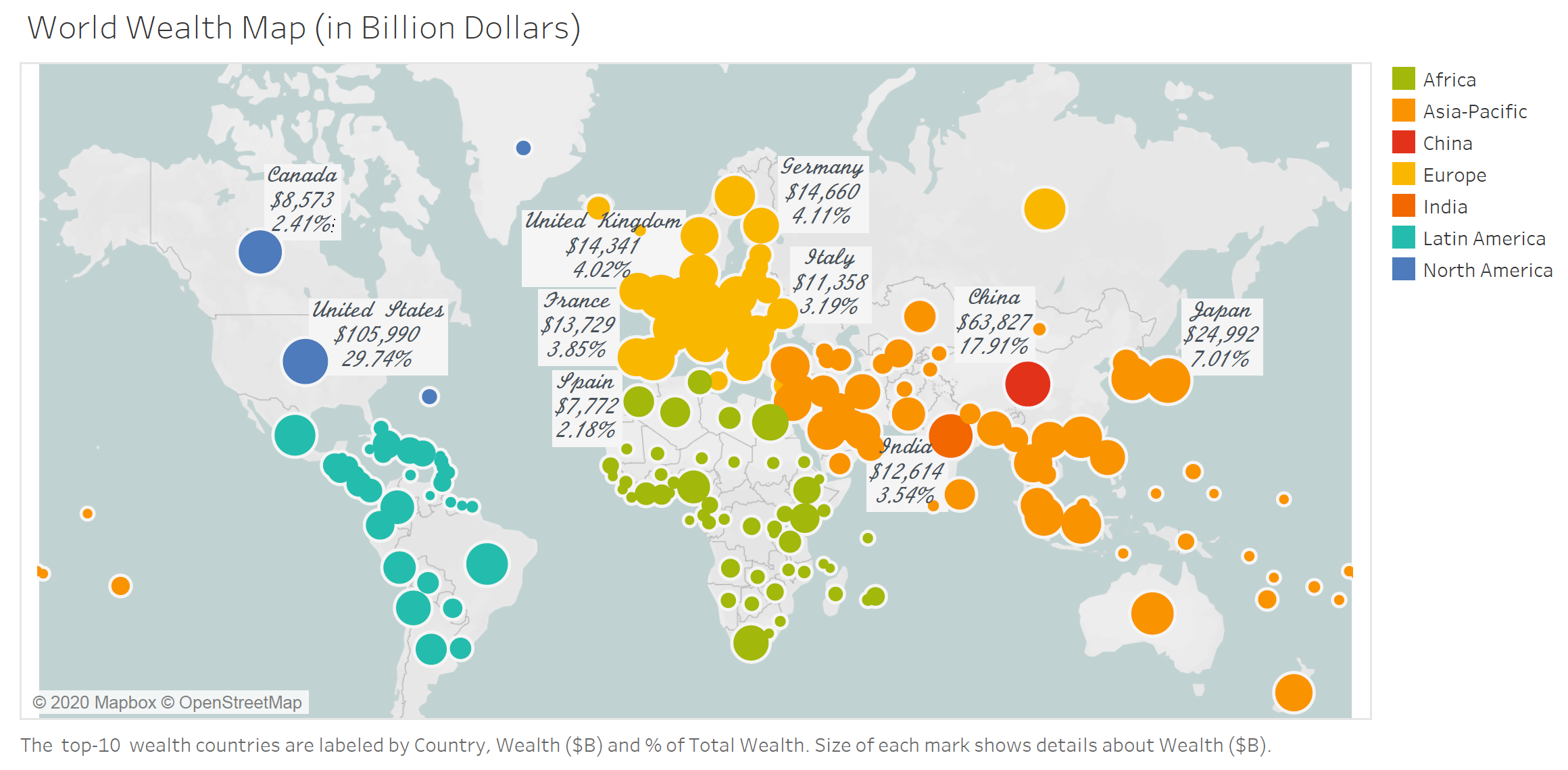 World Wealth Map Technology Globe With Gears, Global Financial Wealth