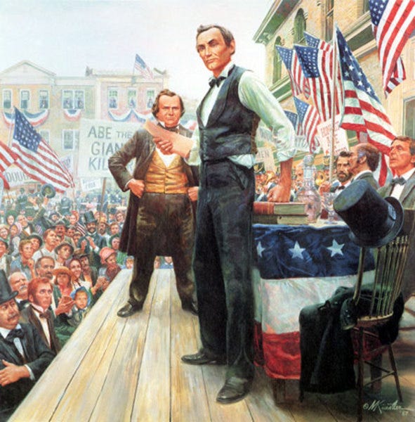 Stephen Douglas And Abraham Lincoln