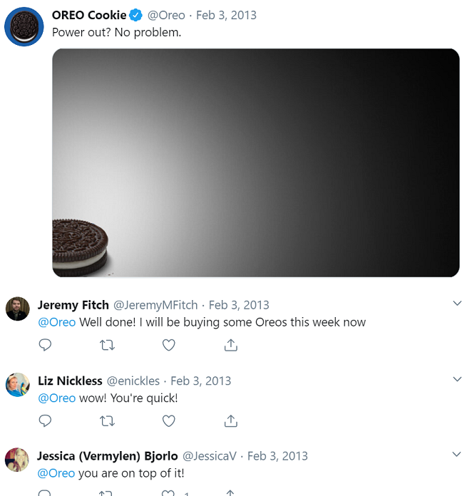 Oreo Ad Super Bowl Blackout