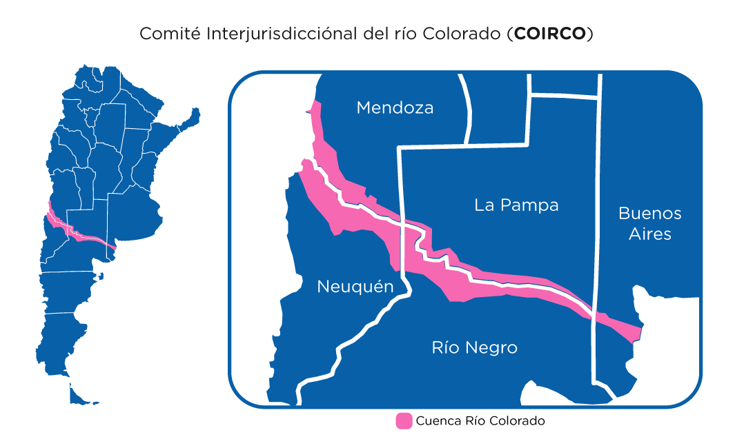 Mapa De La Cuenca Del Río Colorado