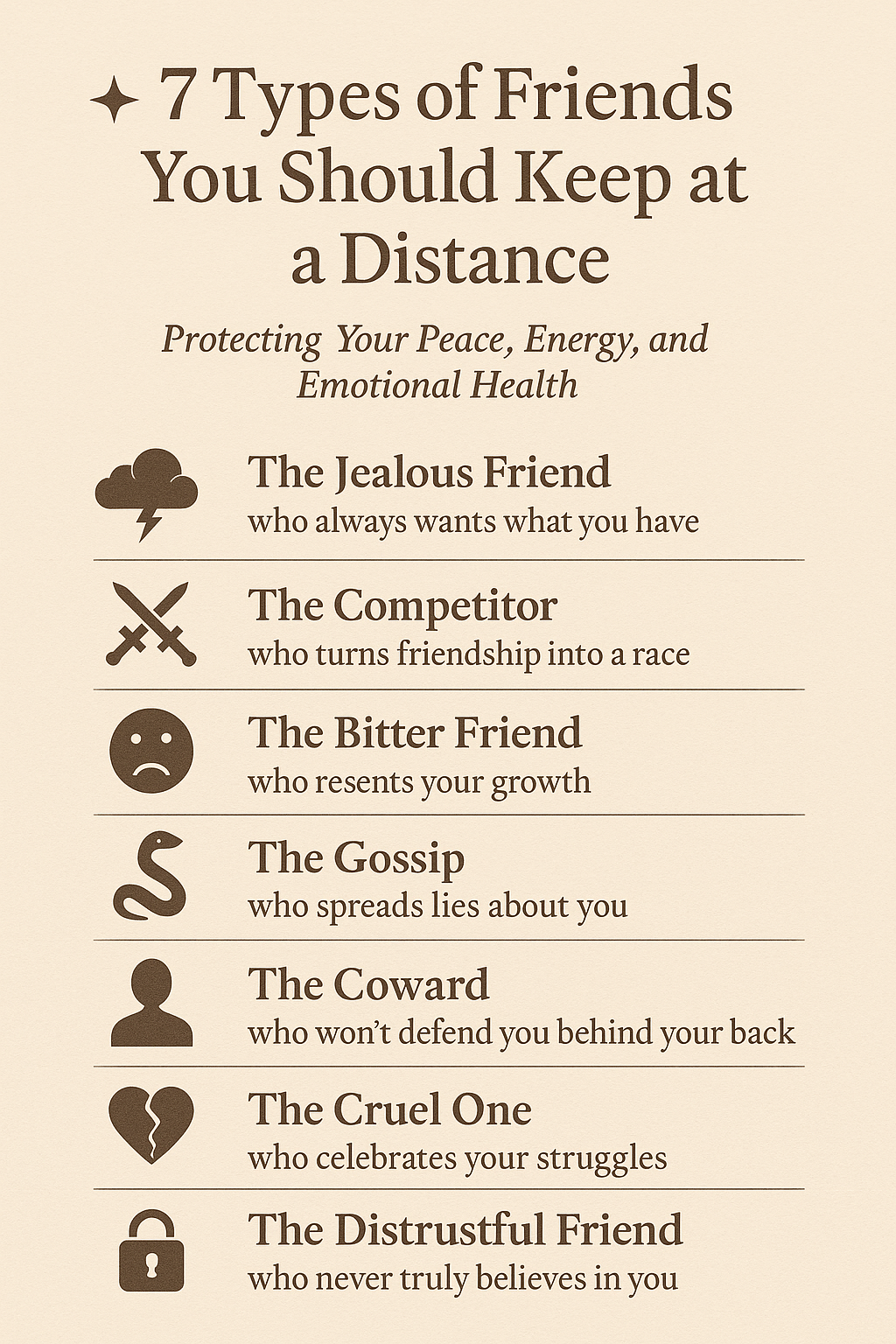 Friendship Types Of Friends