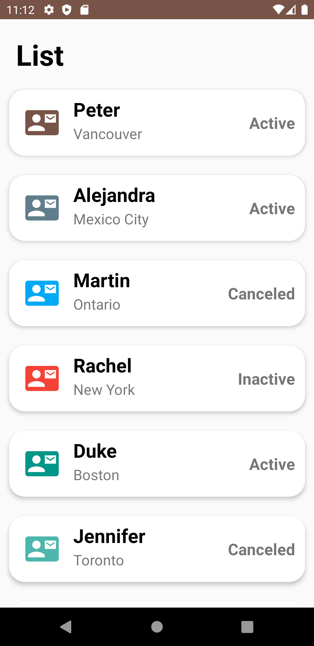 Simple Recyclerview With Cardview Tutorials In Android Studio