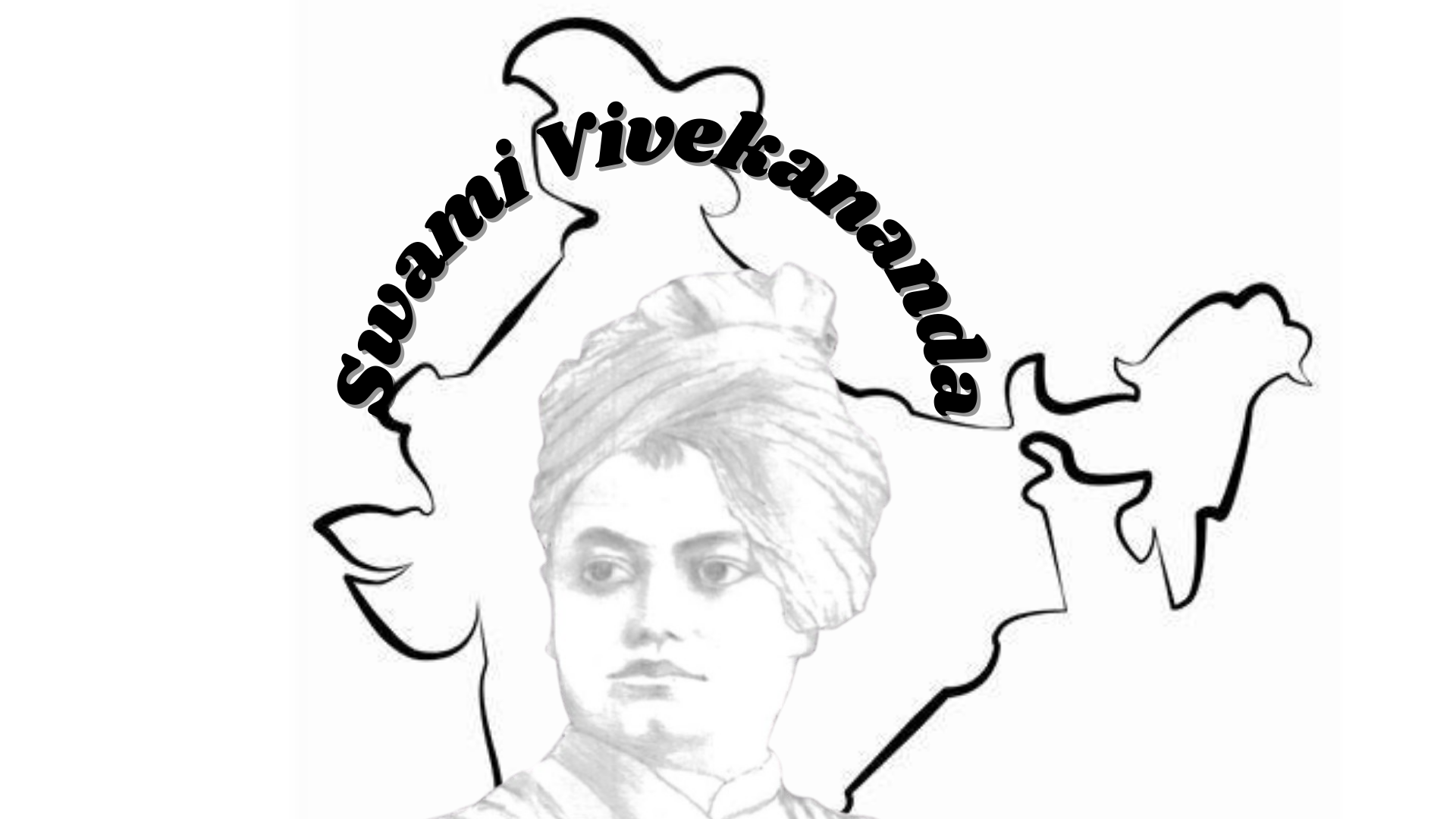 Swami Vivekananda Drawing Outline