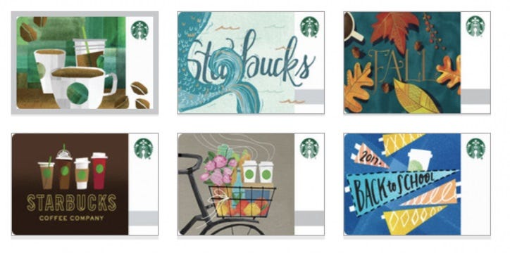 Starbucks Business Card