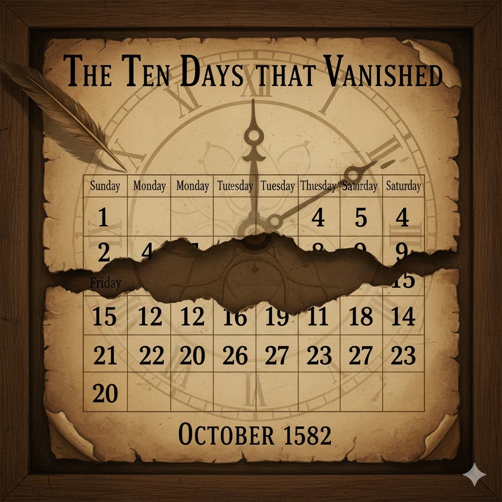 The Month October 1582