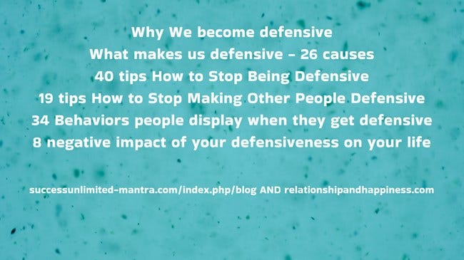 Defensive Behavior