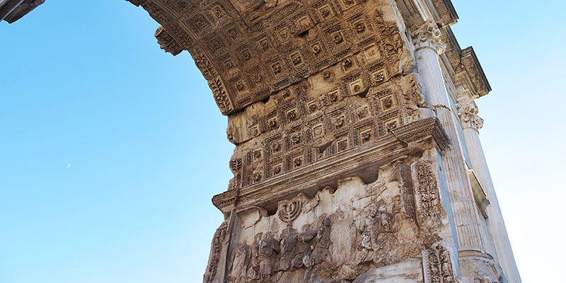 West Facade Of The Arch Of Titus Photographs Of Italy: Rome, Pompeii,