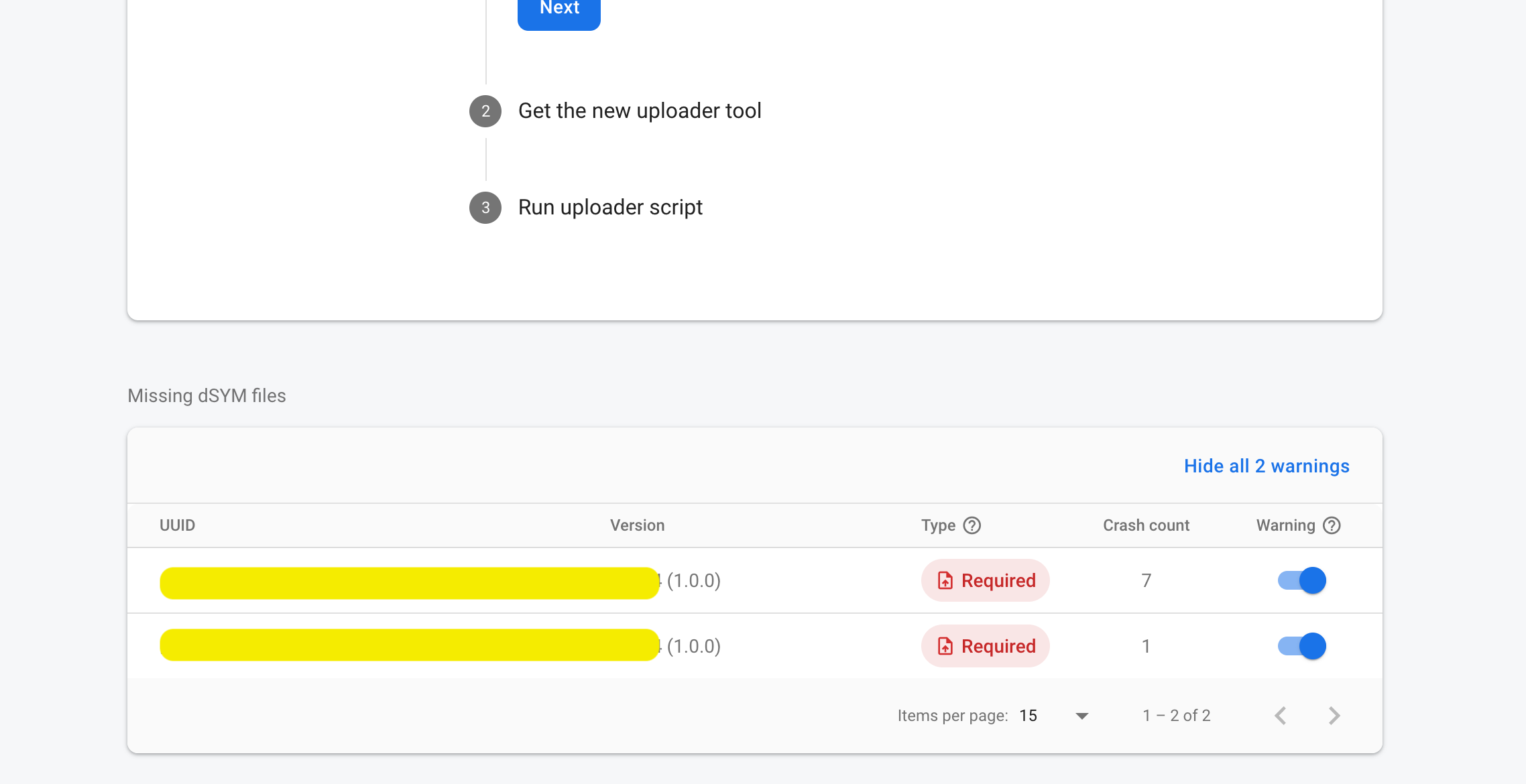 Ios Dsym File Is Not Uploaded To Firebase While Running