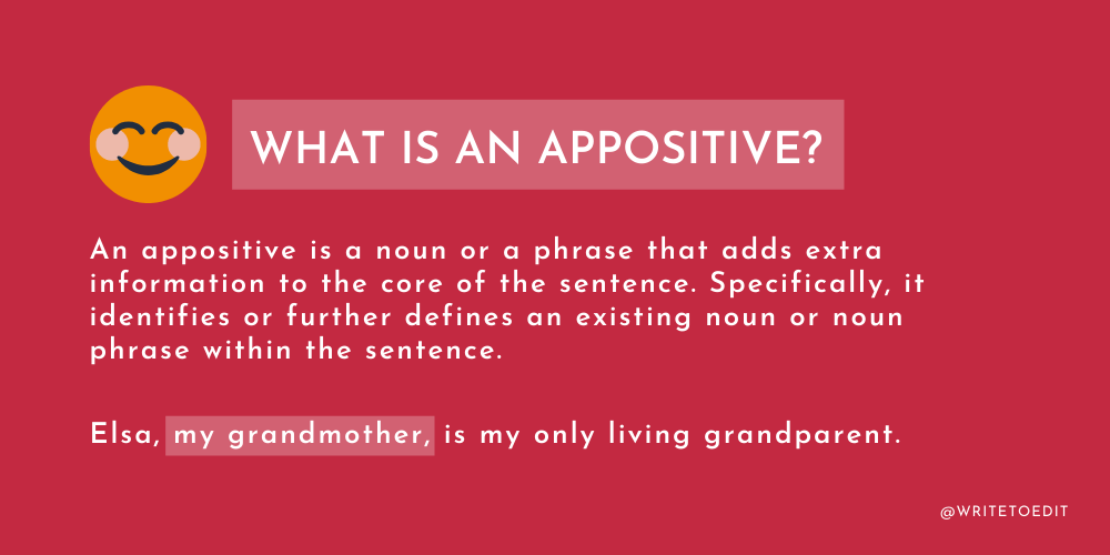 Sentence With An Appositive Phrase