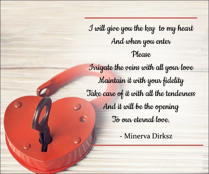 You Have The Key To My Heart Poems