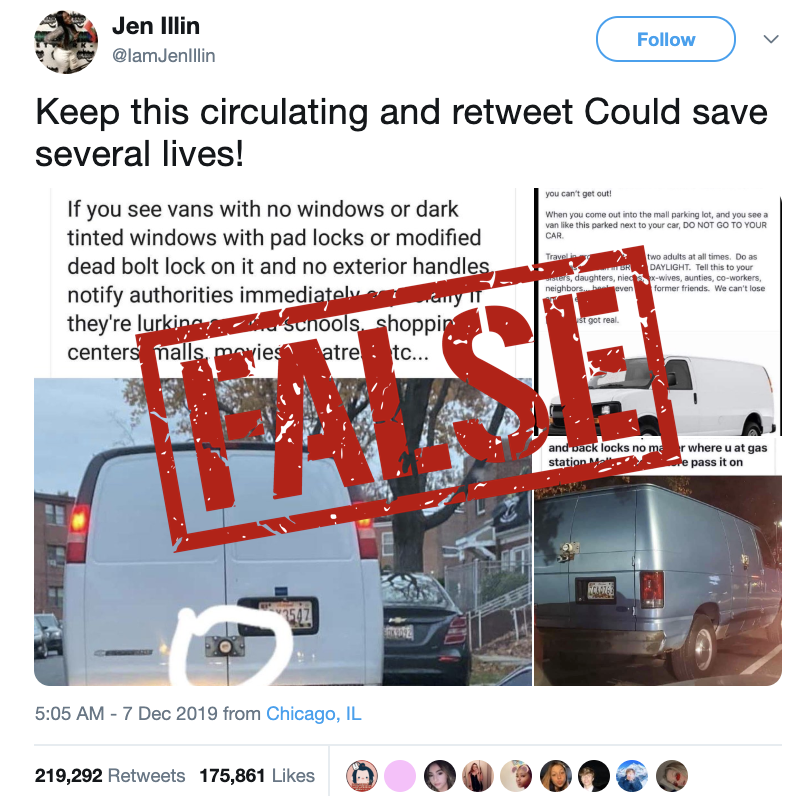 White Kidnapper Van