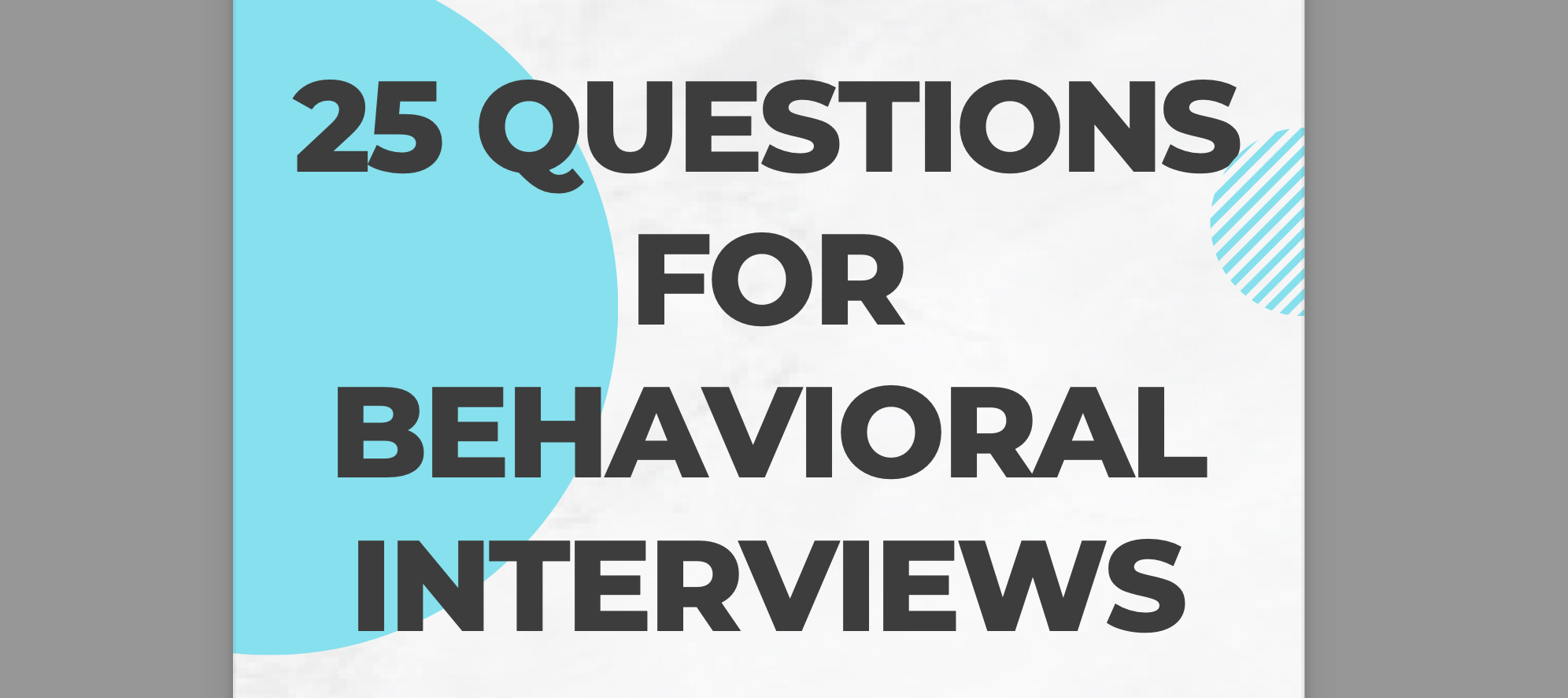 25 Interview Questions