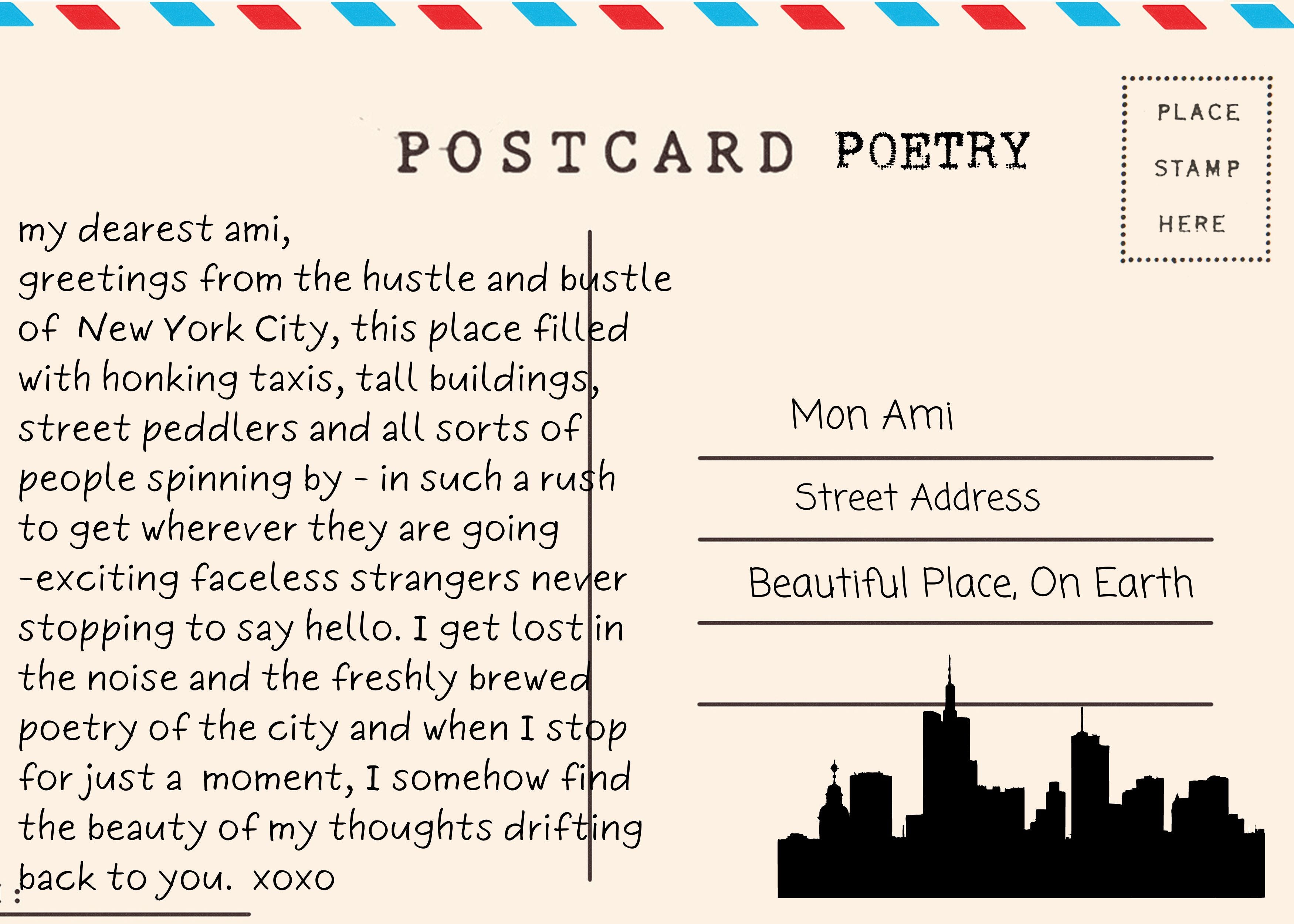 Where To Write On A Postcard
