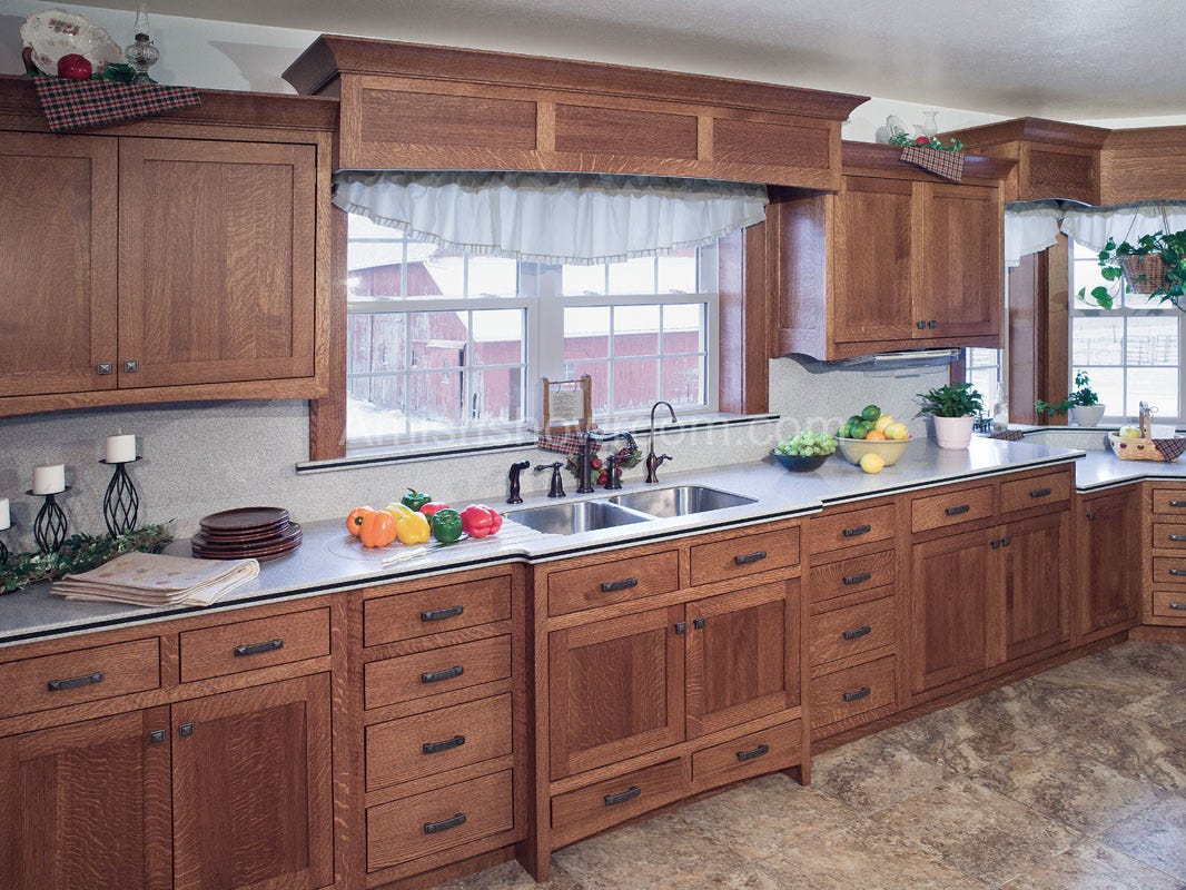 Oak Mission Kitchen Cabinets