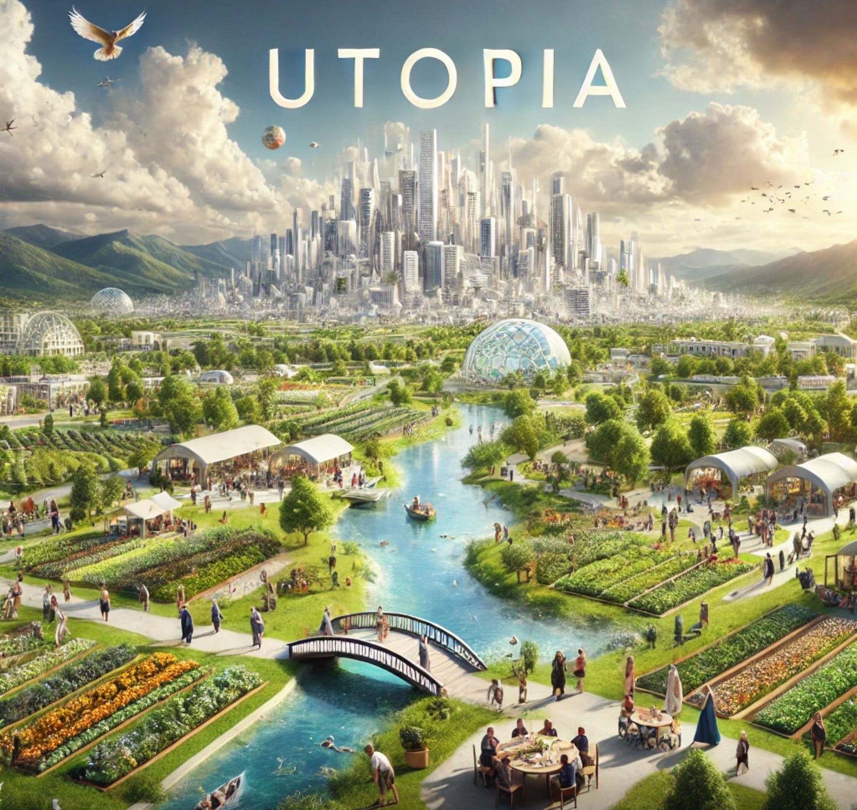 Póstaer Scannán Seacht Lá I Utopia