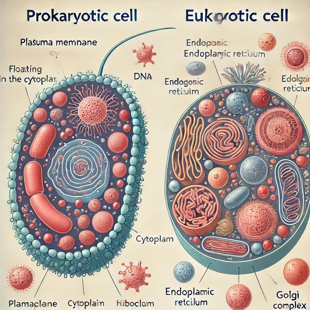 Eukaryotic And Prokaryotic Cells Microscope