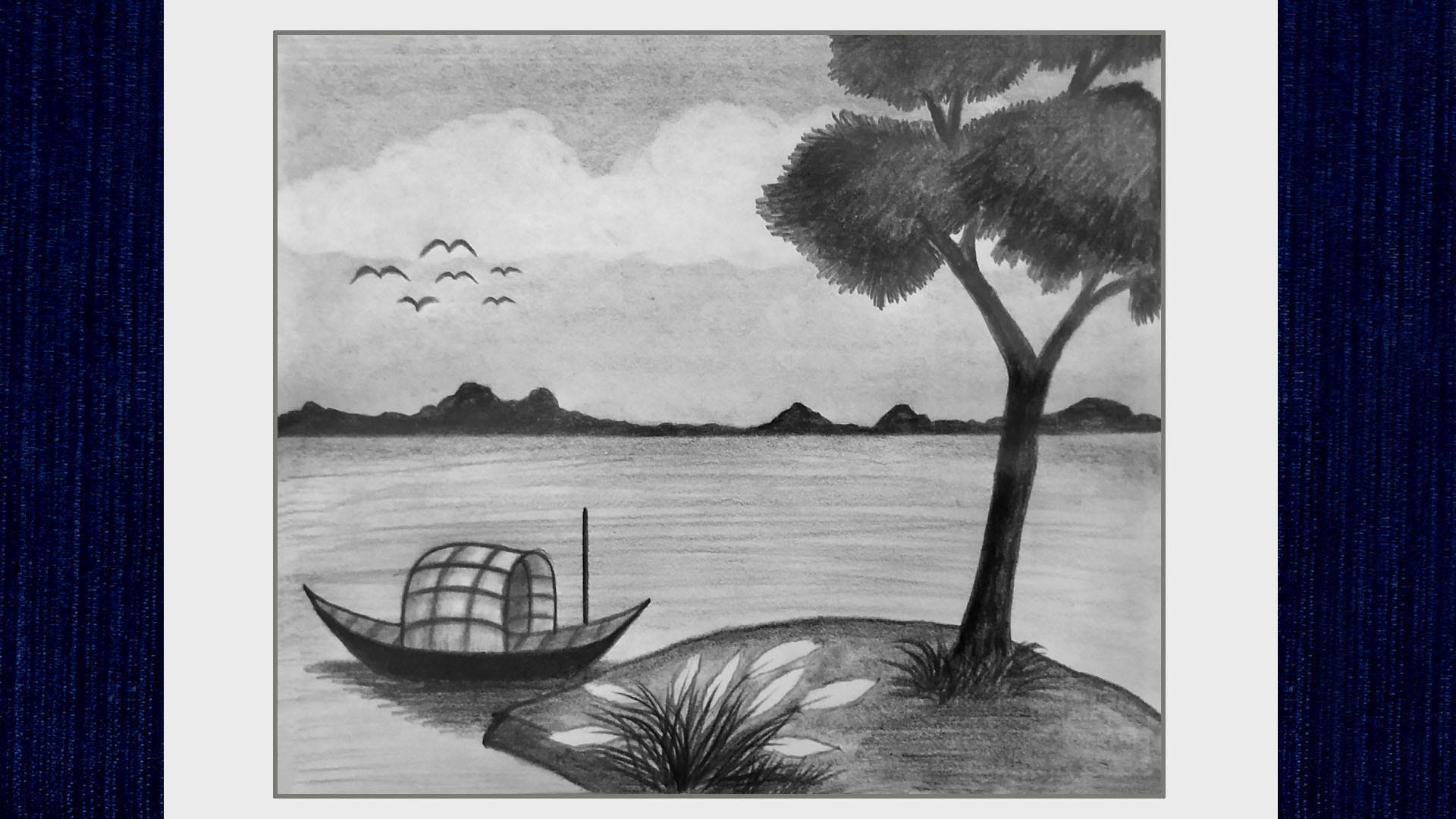 River Drawing Easy Pencil