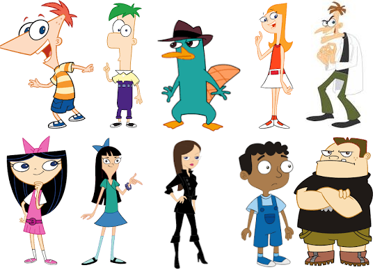 Phineas And Ferb Characters Disney Xd