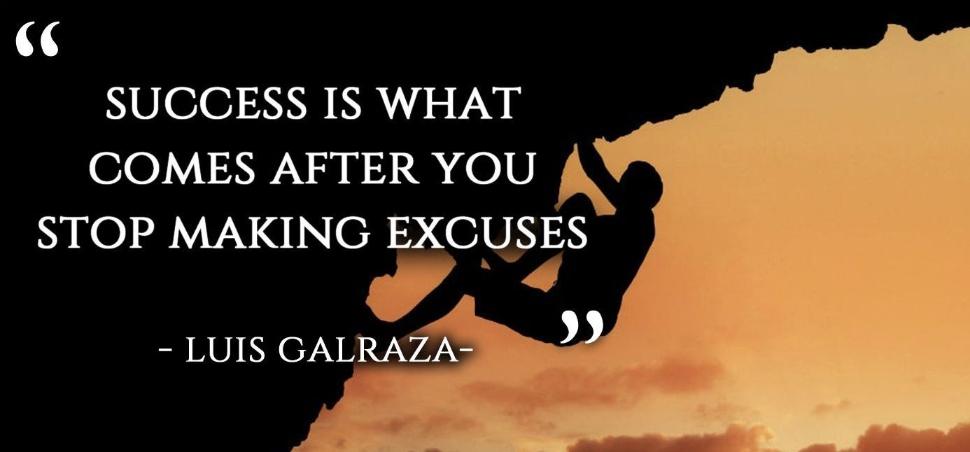 Dont Make Excuses Quotes Winners Don't Make Excuses When The Other