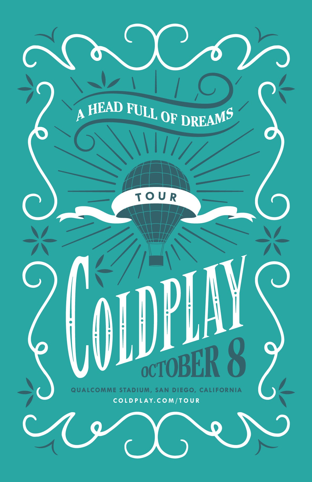 Coldplay Concert Poster