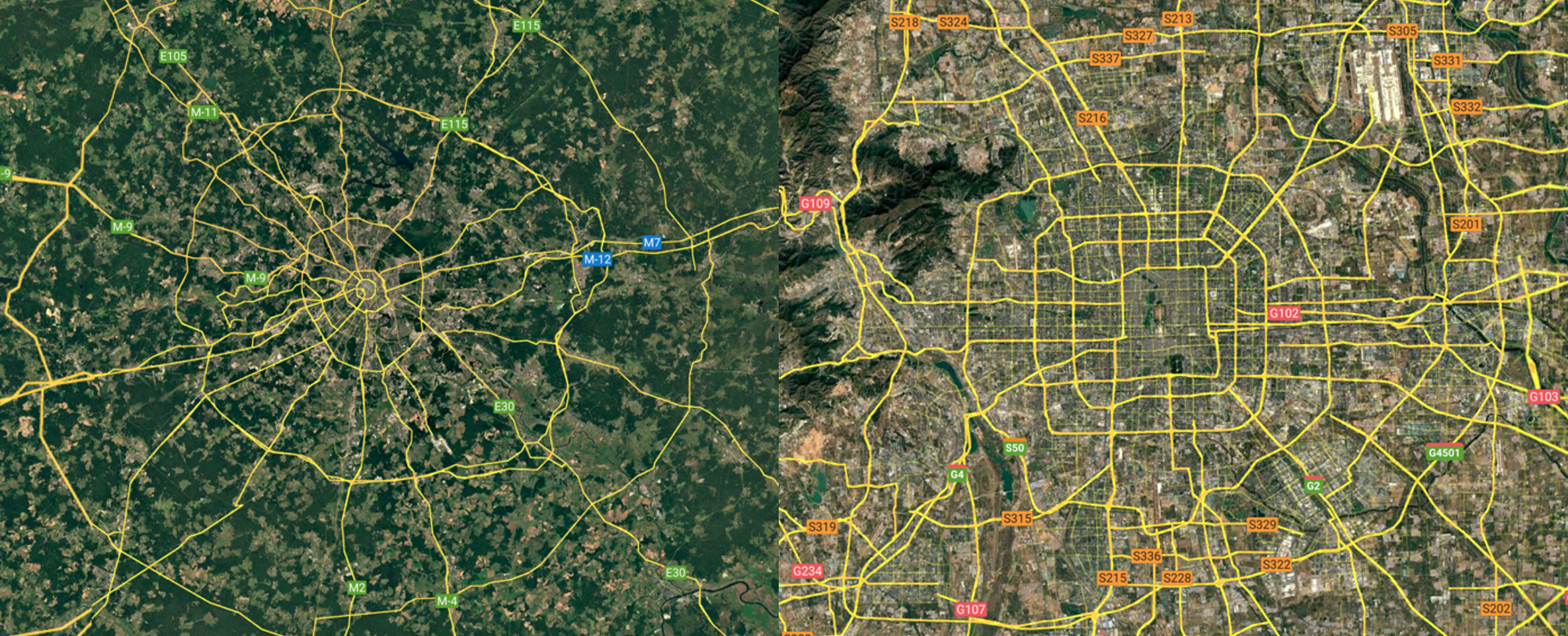 Beijing Map Ring Roads