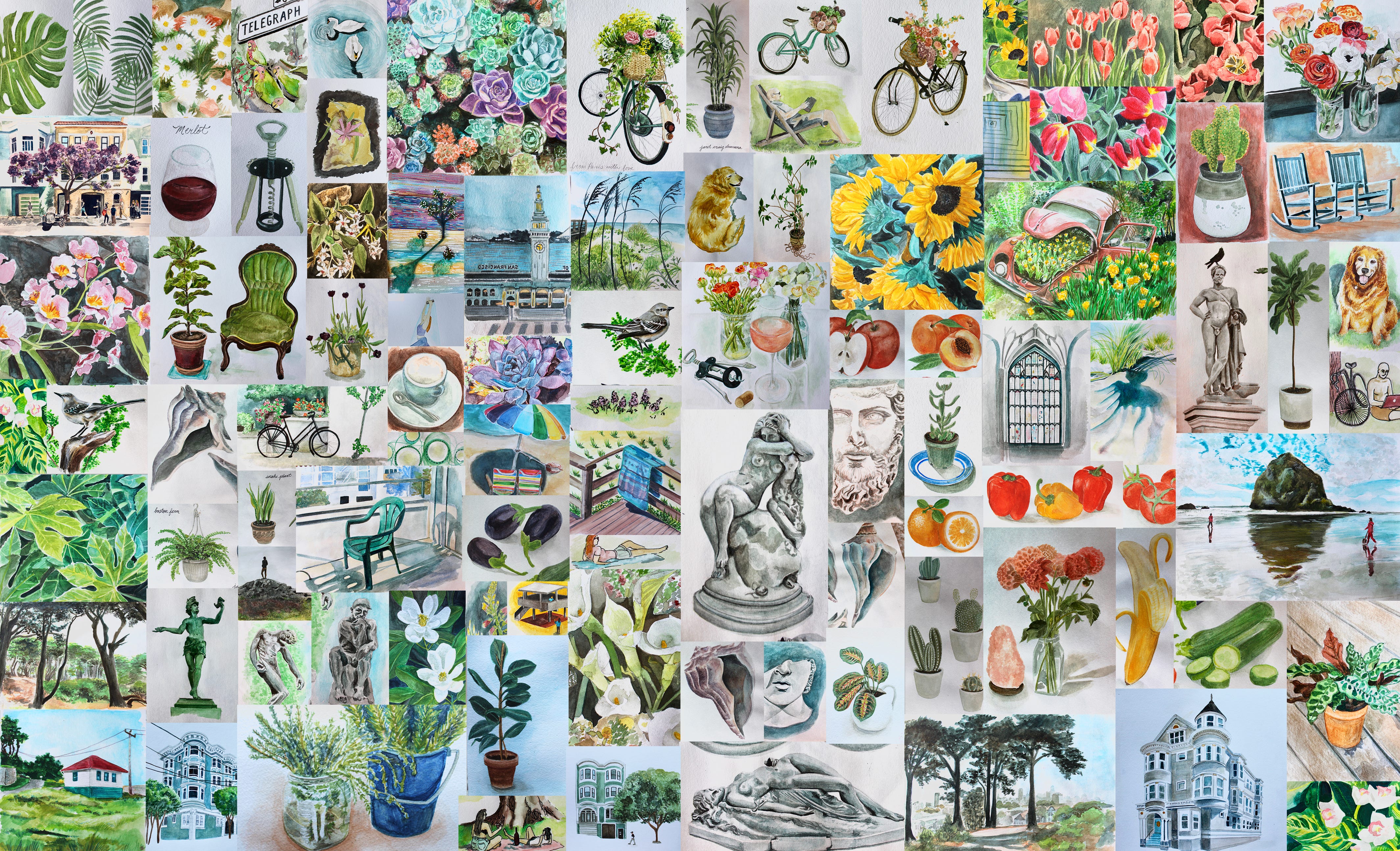 Watercolor Paintings Of Everyday Life Why Seeing Art In Real Life Is