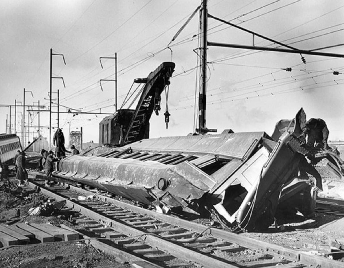 Conrail Train Wrecks Roads Reopen Friday Morning Following Train Crash