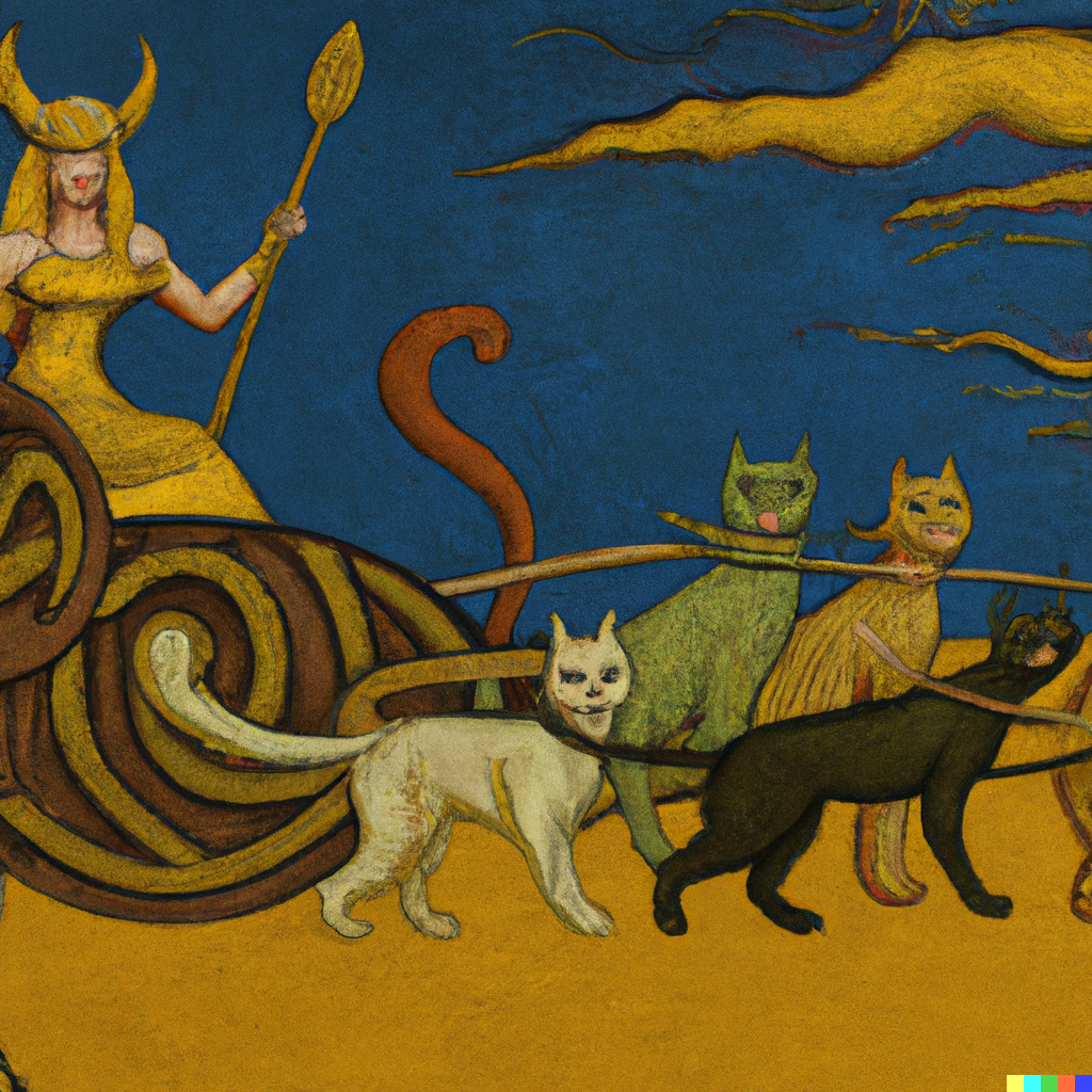 Freya Norse Mythology Cats