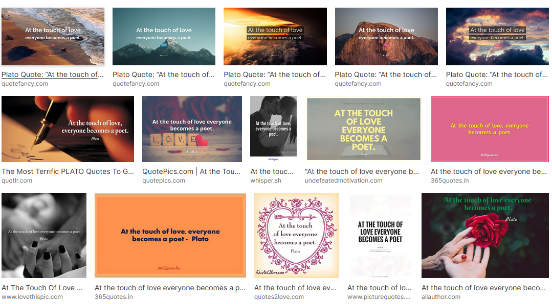 Symposium Love Quotes "At The Touch Of Love, Everyone Becomes A Poet"