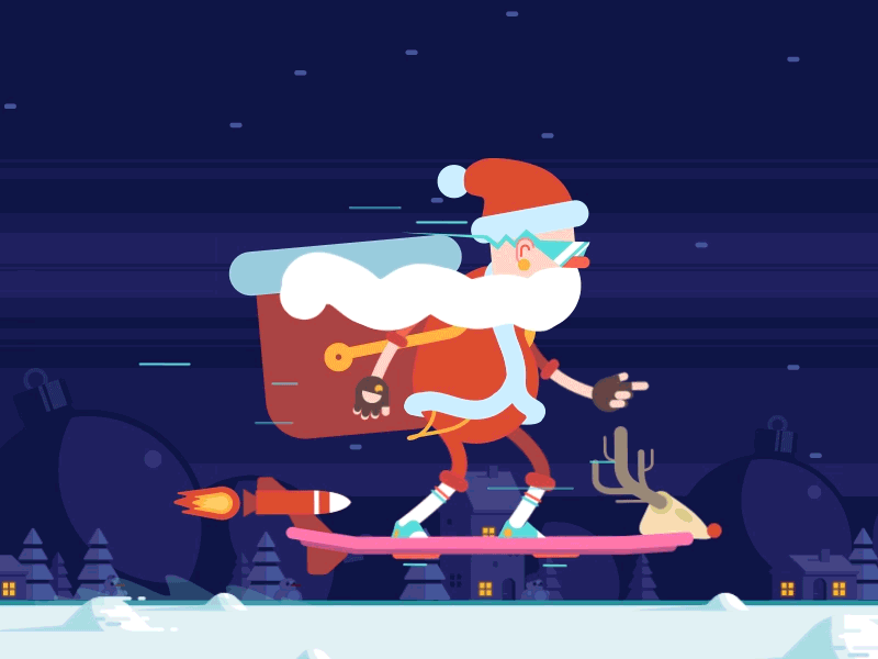 Animated Santa Gifs
