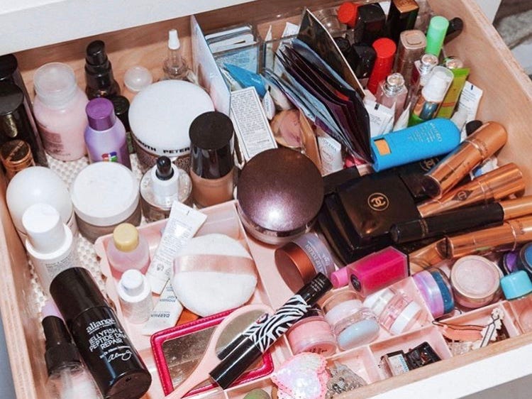 Cluttered Makeup Organize Your Makeup: Essential Tips And Must Haves