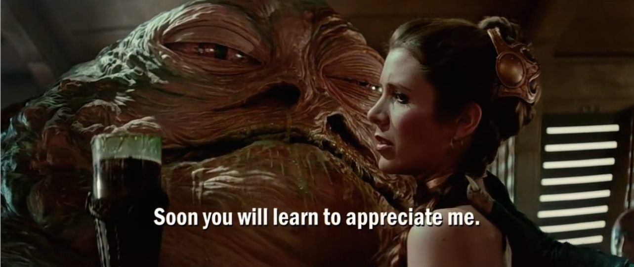 Jabba The Hutt E Leia “Star Wars: Episode VI Return Of The