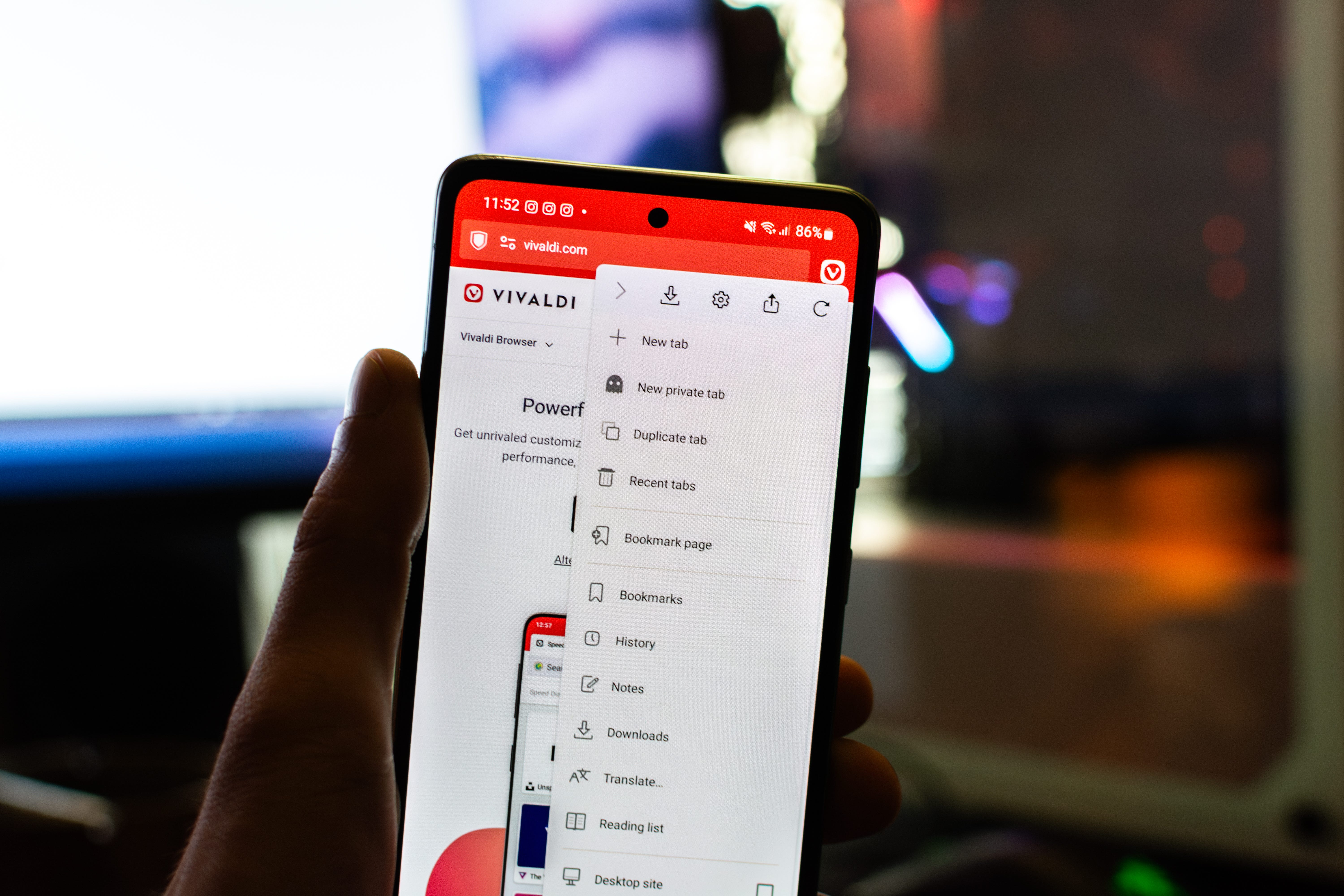 Vivaldi Browser Help Bookmark Manager