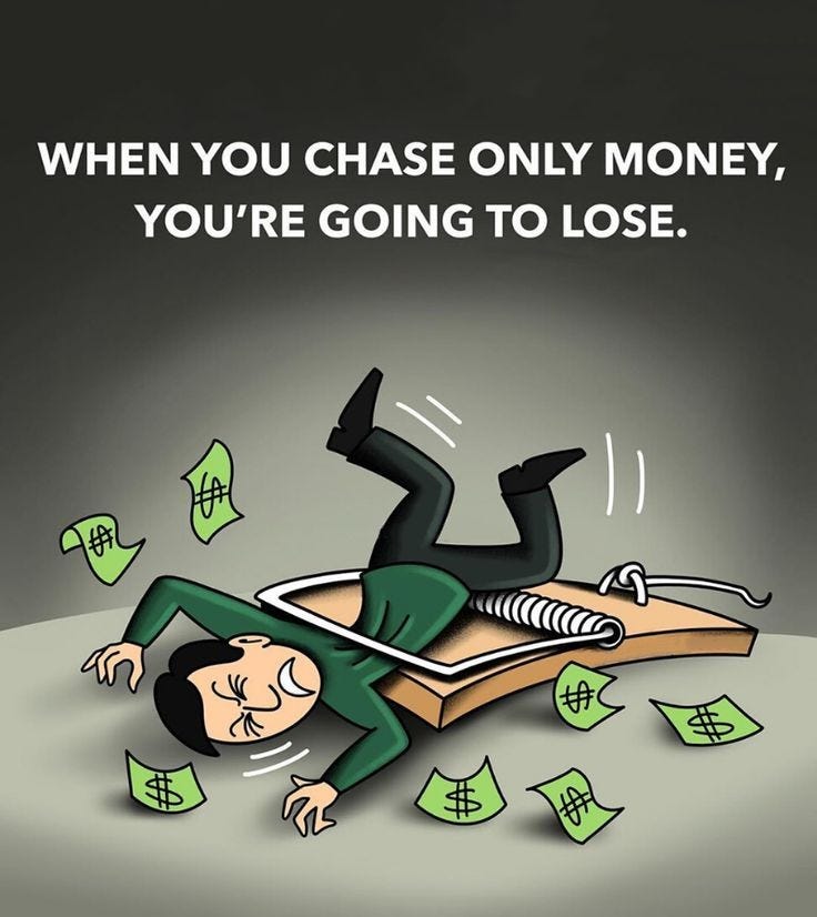 Chasing Money Quotes Stop Chasing The Money And Start Chasing The