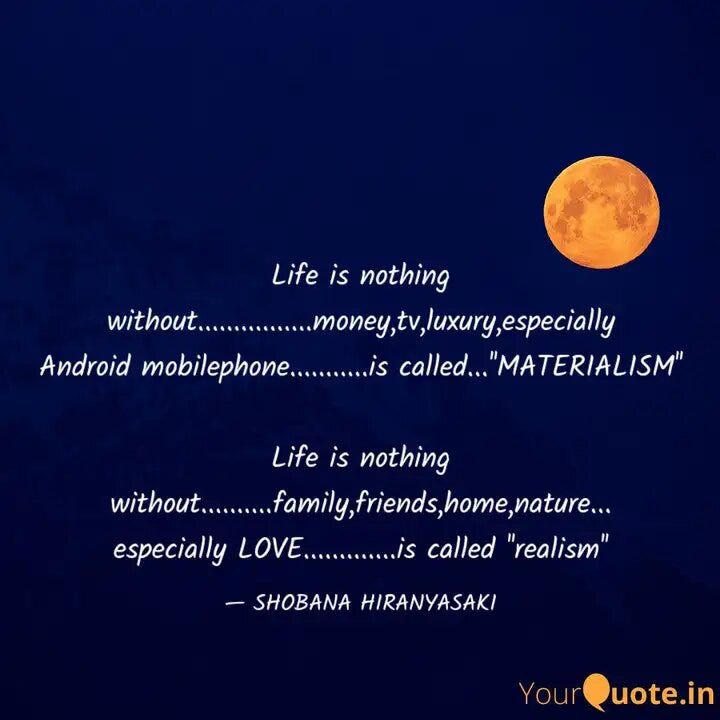Life Without Money Quotes