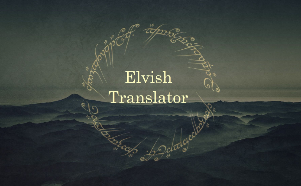 Elvish Translator Tolkien Elvish Poems