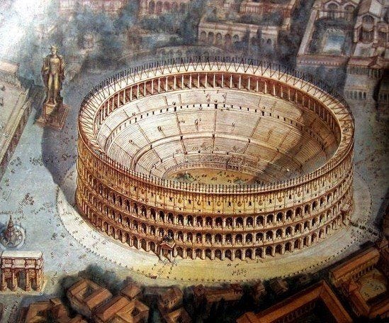Inside The Roman Colosseum In Ancient Times